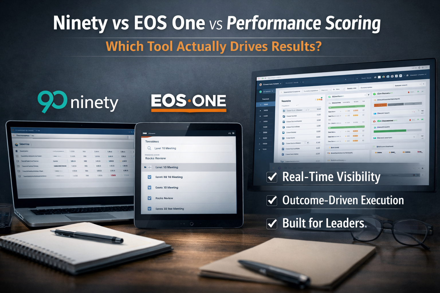 Ninety vs EOS One vs Performance Scoring: EOS Software Compared